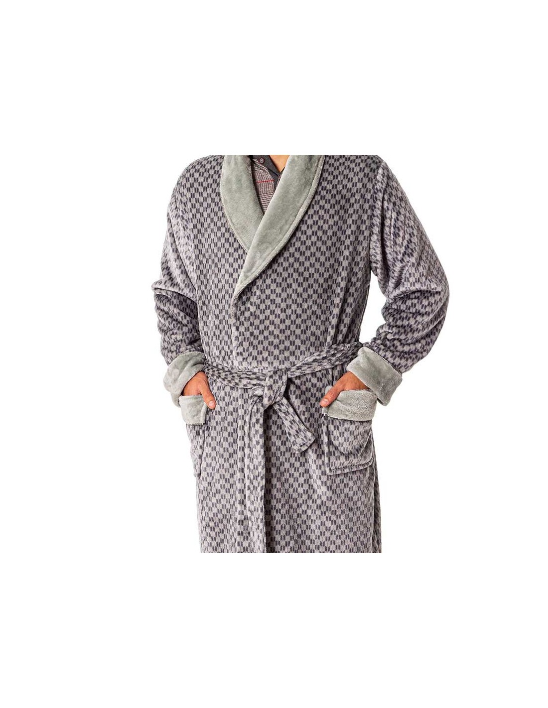 Bata de casa Ajedrez para hombre. Dormen